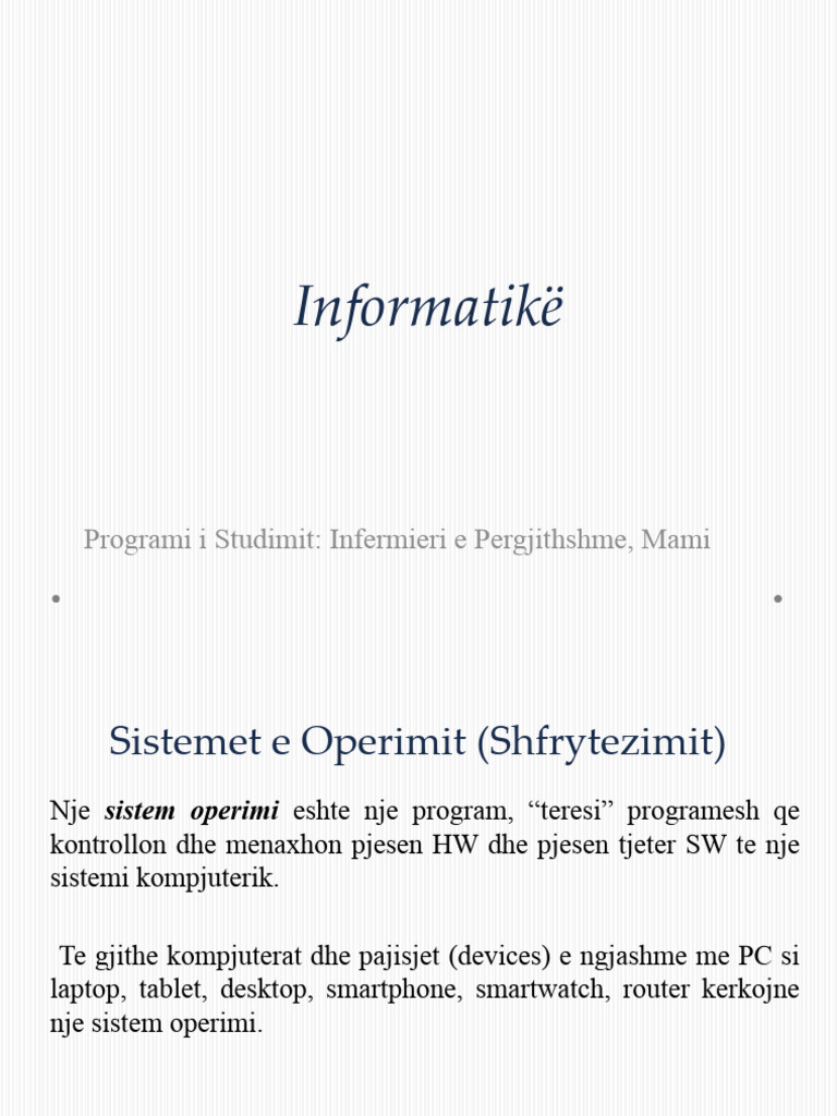 Leksion Informatike | PDF