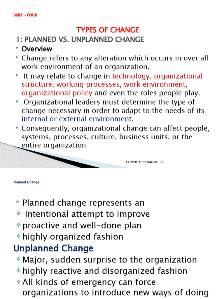 CH 4 and 5 Change Management | PDF | Psychology | Behavioural Sciences