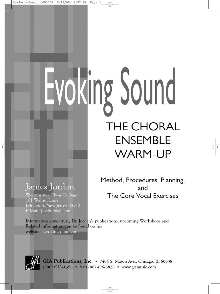 Evoking Sound: Choral Warm-Up Methods | PDF | Singing | Choir