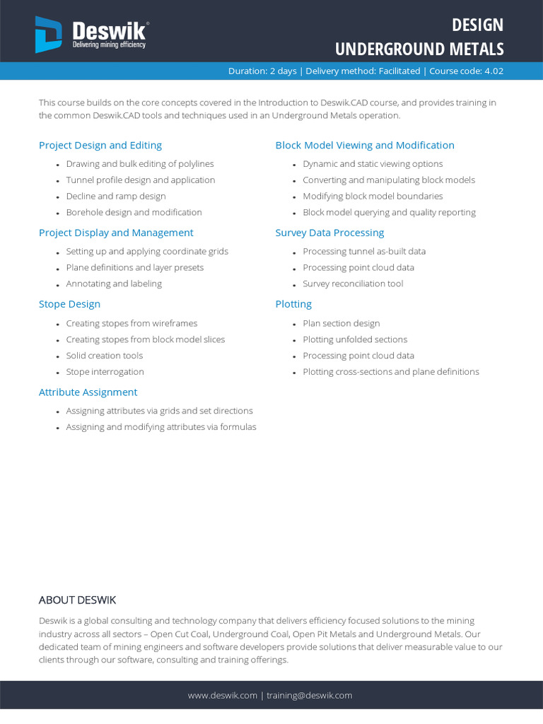 Underground Metals Design Training | PDF | Computer Aided Design | Computing