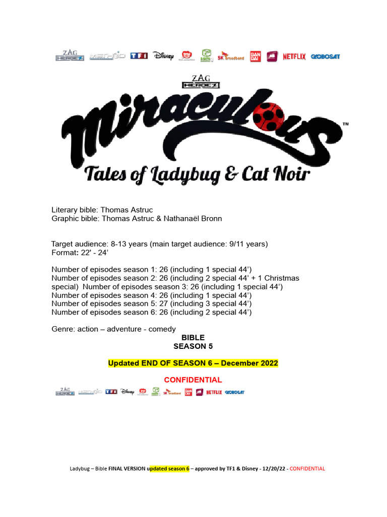 Miraculous Ladybug SEASON 6 BIBLE | PDF
