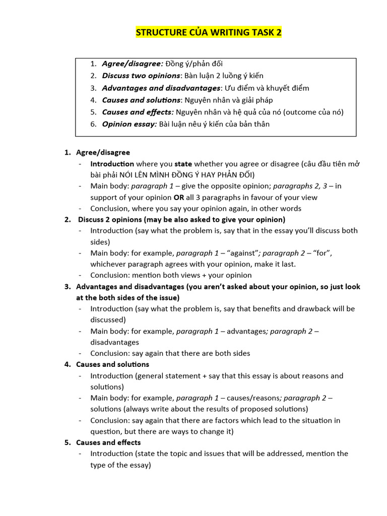 Full Structure T NG H P Writing | PDF