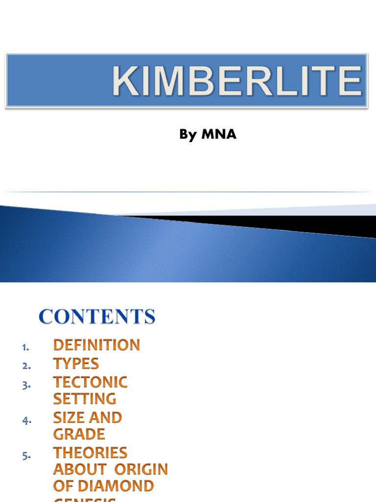 KIMBERLITES | PDF | Diamond | Earth Sciences