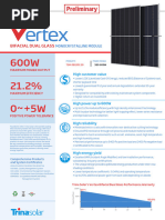 Trina 620w Datasheet | PDF | Solar Panel | Photovoltaics