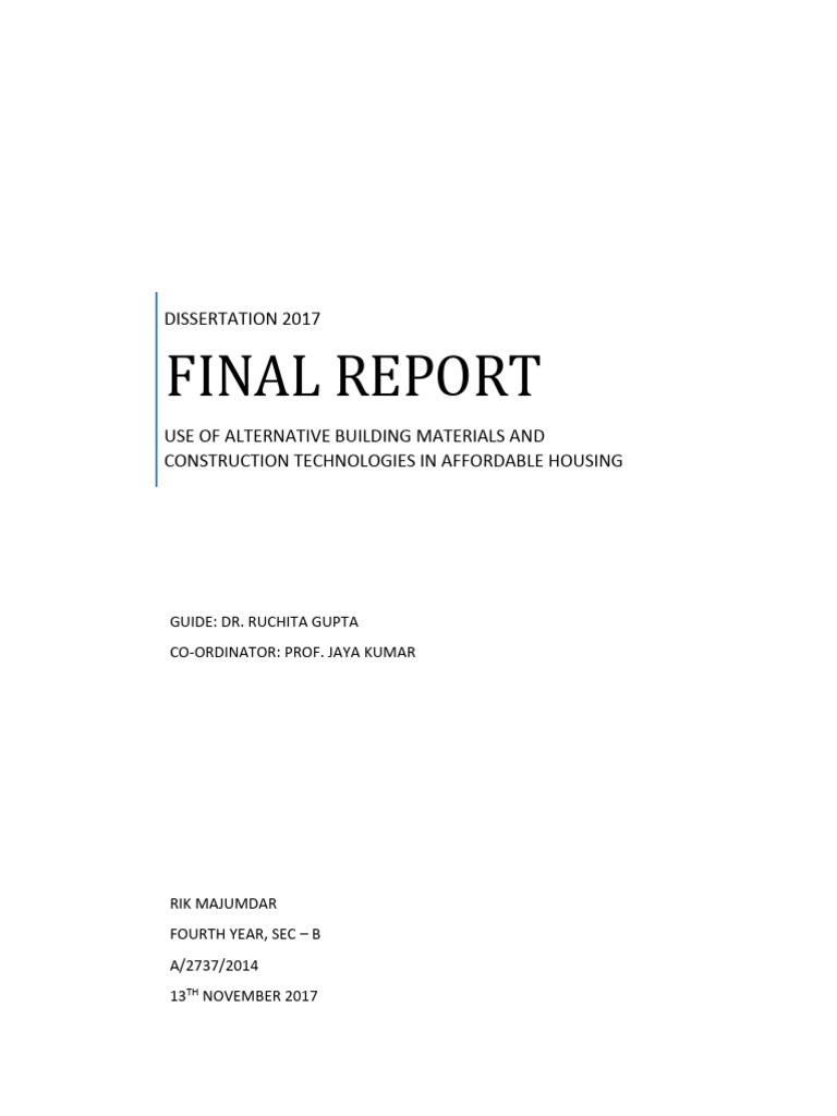 Final Final Report Rik | Download Free PDF | Cost Of Living | Brick