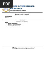 Grade 2 - Math - End Term 2 2024-2025 | PDF