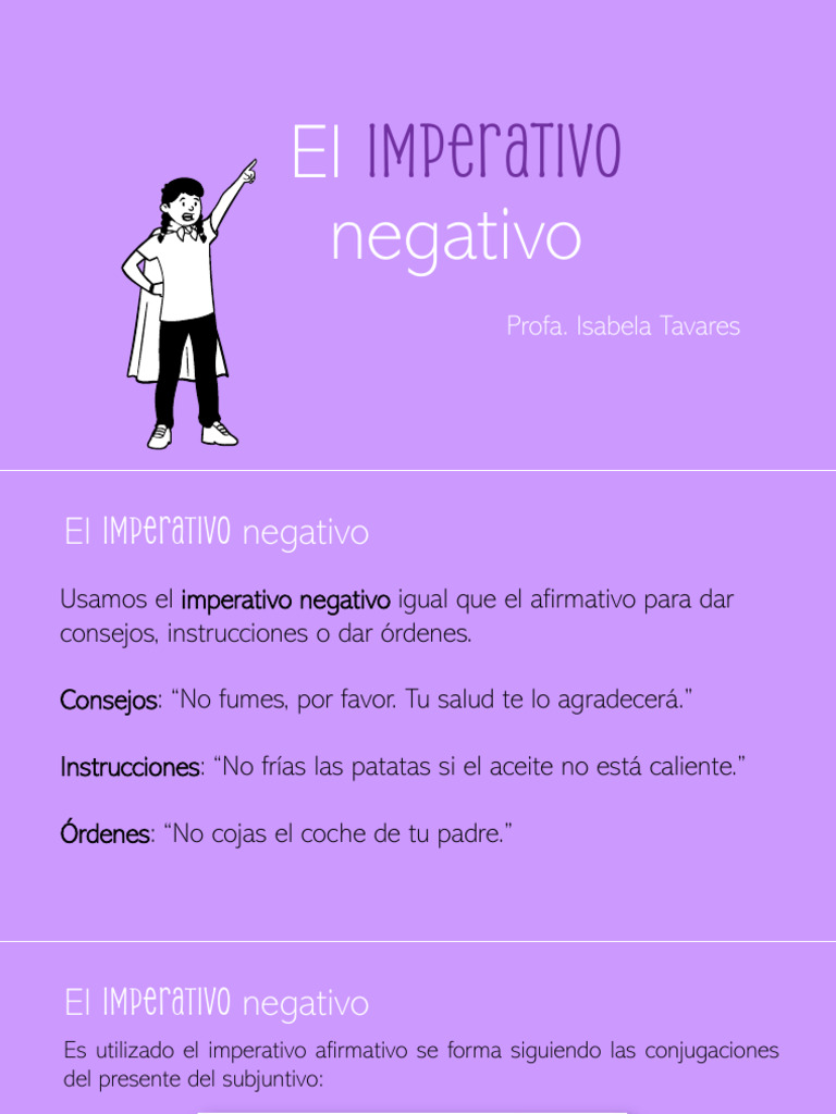 El Imperativo Negativo | PDF