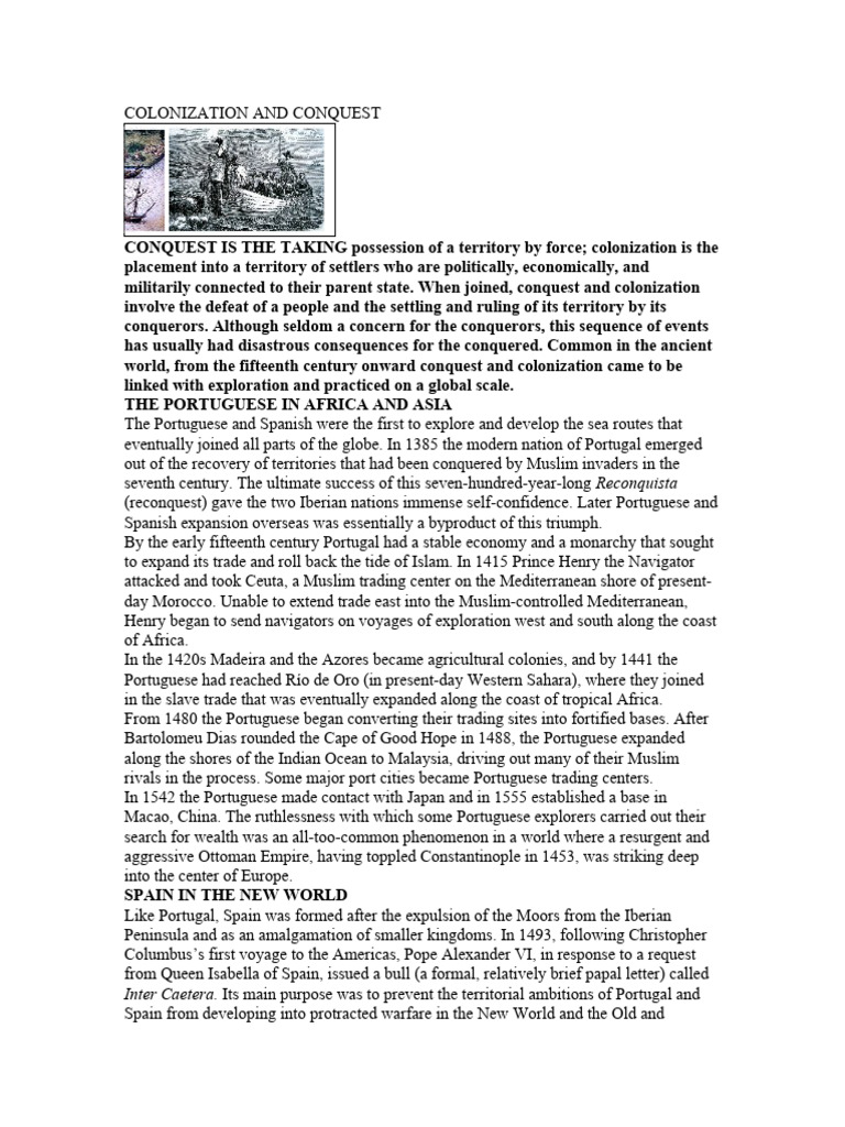 Colonization and Conquest | PDF | Spanish Colonization Of The Americas | Spanish Empire
