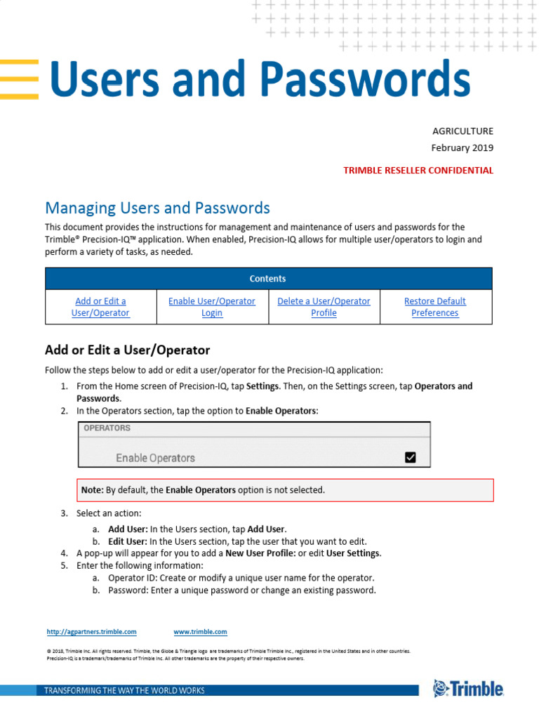 Managing Users and Passwords | PDF | Password | Login