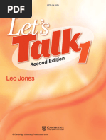 Lets Talk 3 | PDF | Language Arts & Discipline | Foreign Language Studies