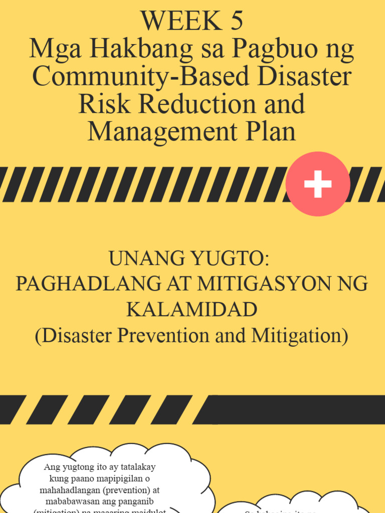 Week 5 Hakbang Sa CBDRM Plan | PDF