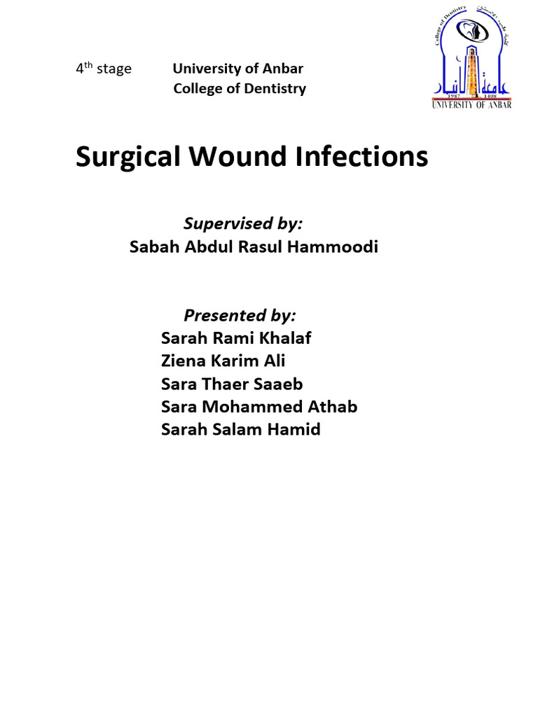 Surgical Wound Infection | PDF | Infection | Wound