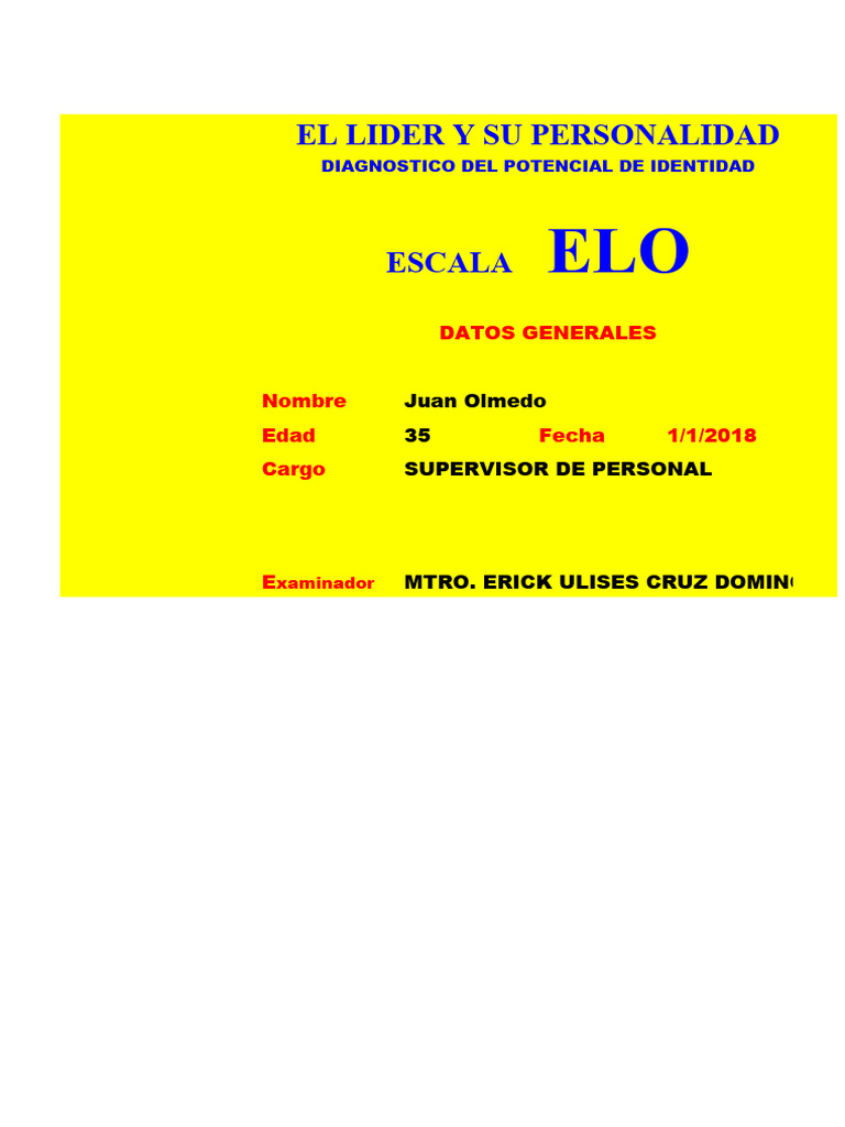 Uni4 Aplicar Test Elo | PDF | Comportamiento