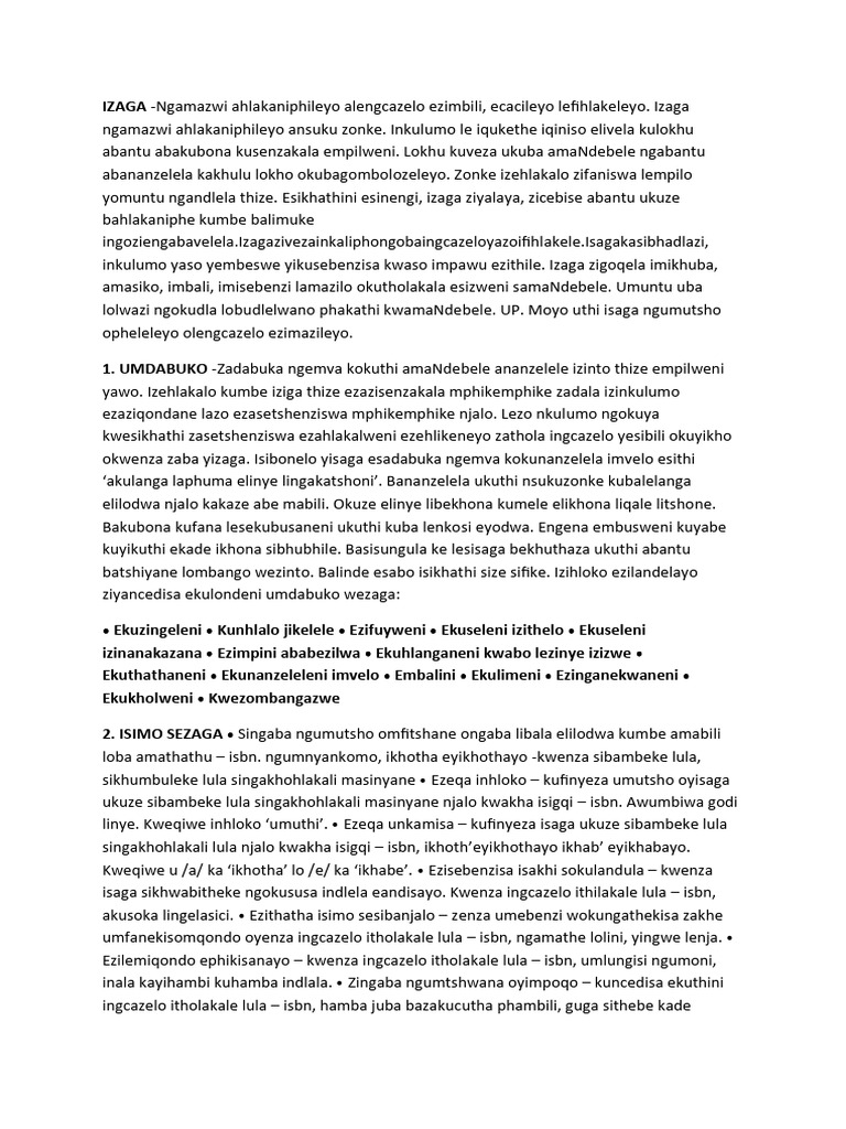 Izaga Nezimpilo ZamaNdebele | PDF | Linux Distribution | X86 Architecture