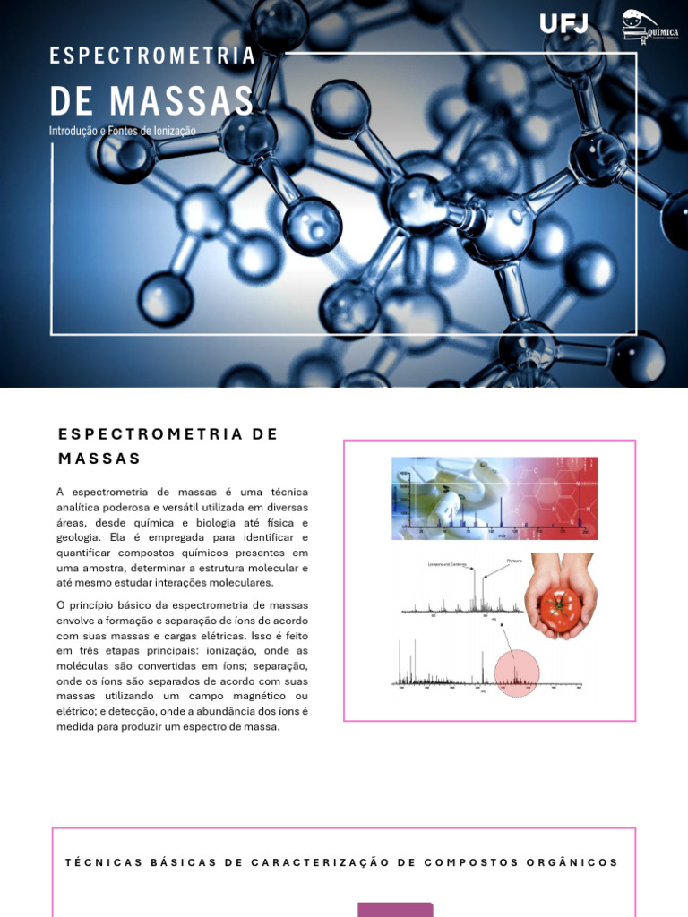 1 Importancia da Espectrometria de massas | PDF | Espectroscopia de ...