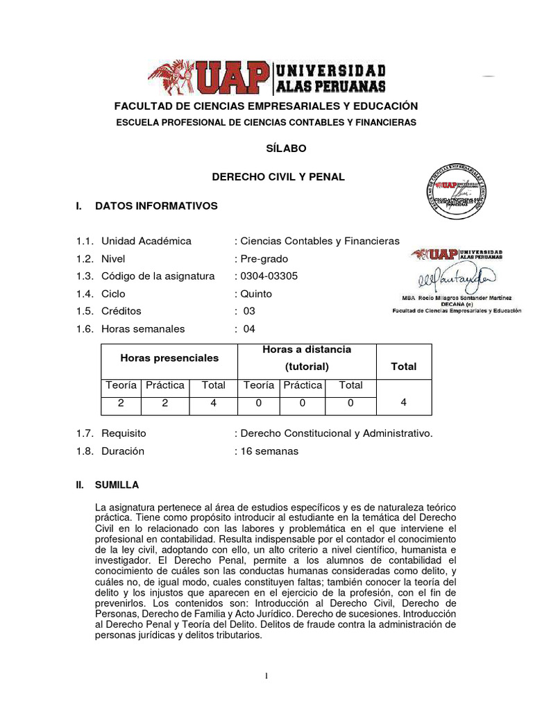 Derecho Civil y Penal | PDF | Evaluación | Derecho penal
