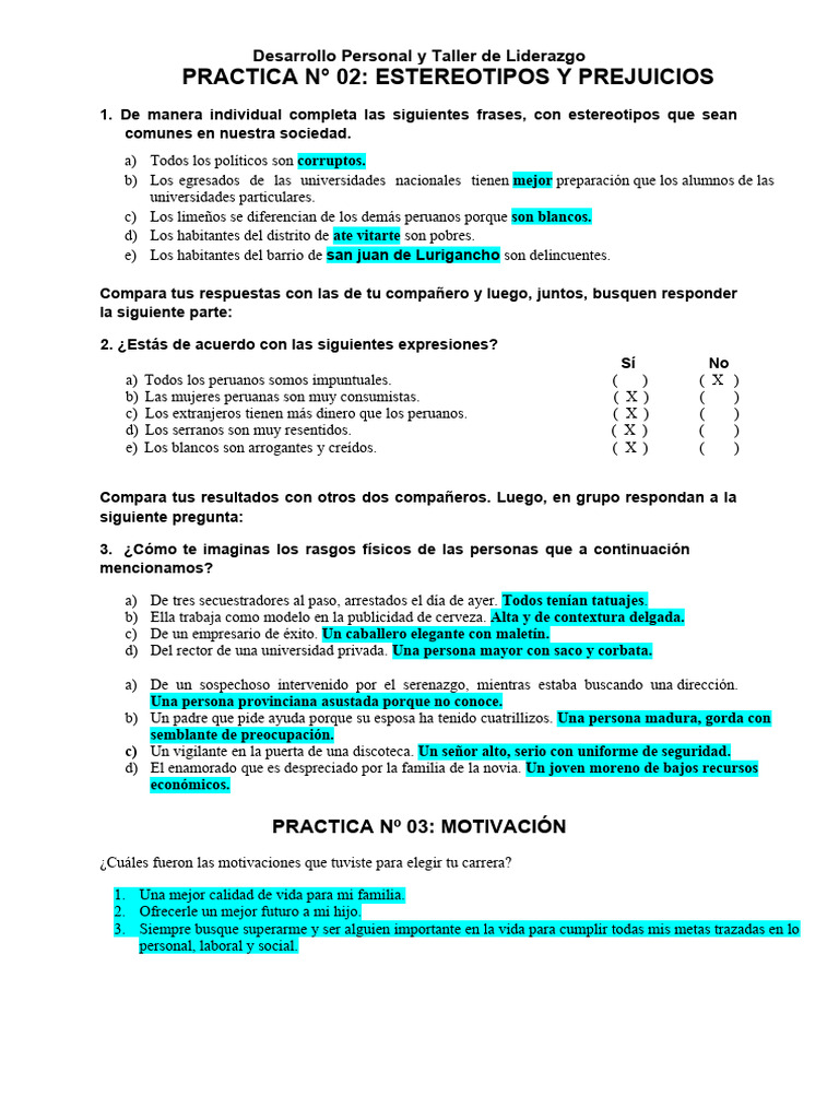 Tarea N 8 | PDF | Motivación | Motivacional