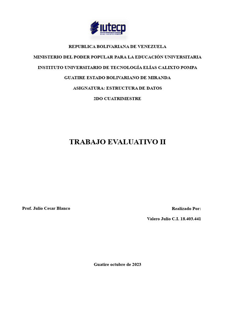 EDA Ev2 JulioValero | PDF