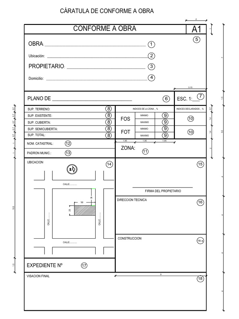 Plano y Detalles de Construcción | PDF