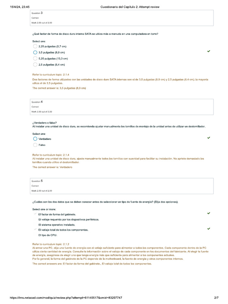 Cuestionario 2-Cisco-2 | PDF