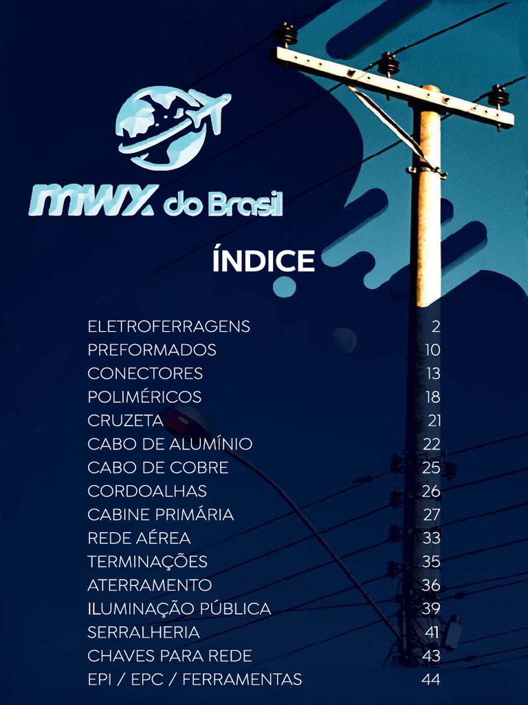 Catálogo Média Tensão - MWX do Brasil | PDF | Parafuso | Bens manufaturados