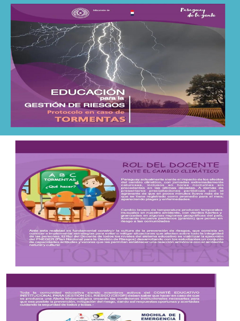 Protocolo Ante Tormentas MEC | PDF
