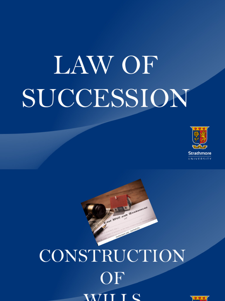 LS - Construction of Wills | PDF | Will And Testament | Statutory ...