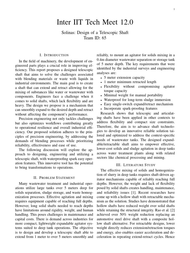 Inter IIT Tech Meet 12 0 | PDF | Strength Of Materials | Stress (Mechanics)