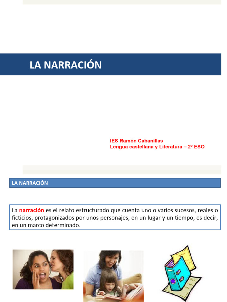 Presentación Textos Narrativos | PDF | Narración