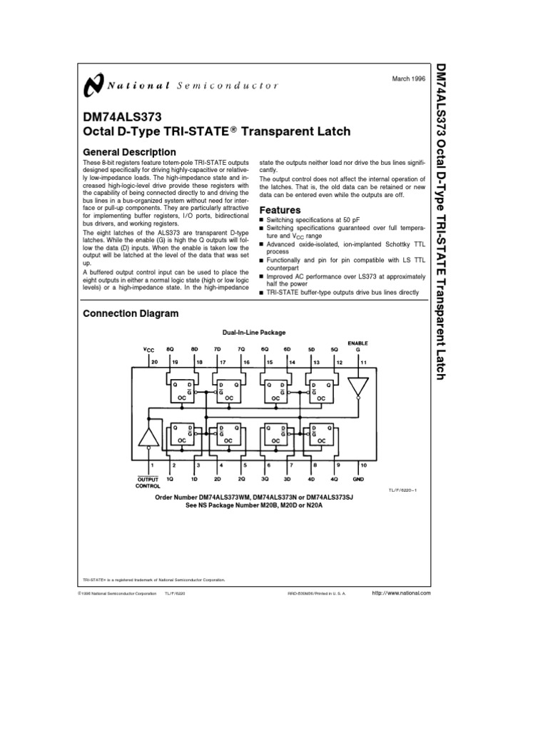 74373 - Latch | Electronic Engineering | Electrical Engineering
