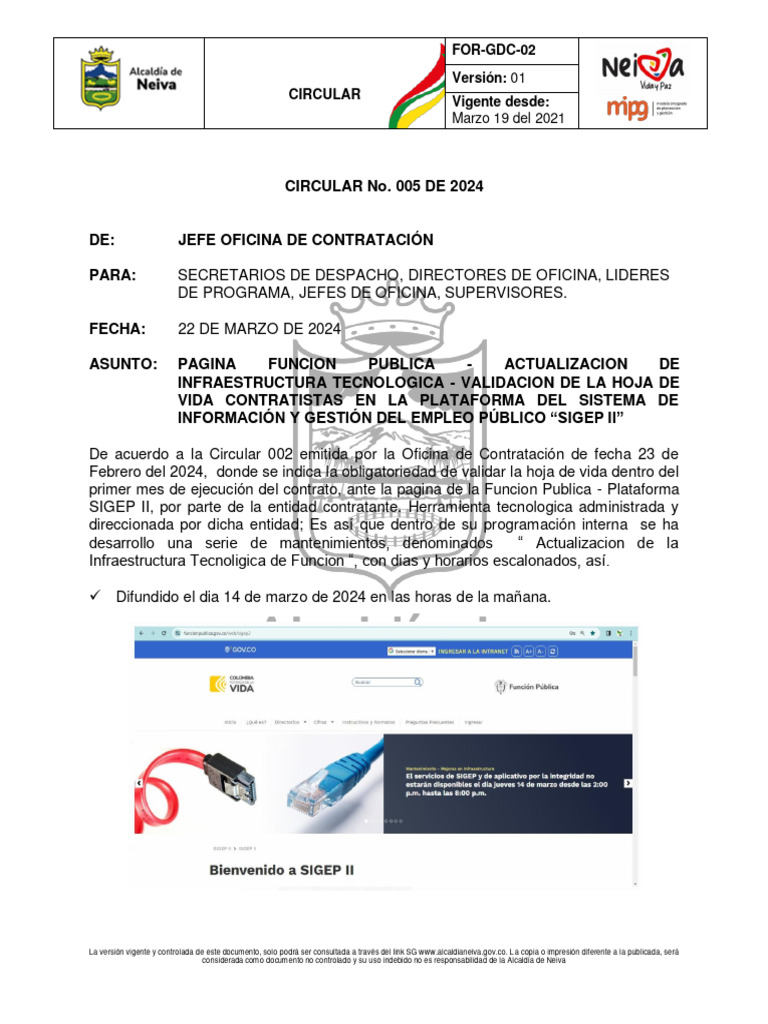 Circular 005 | PDF | Informática