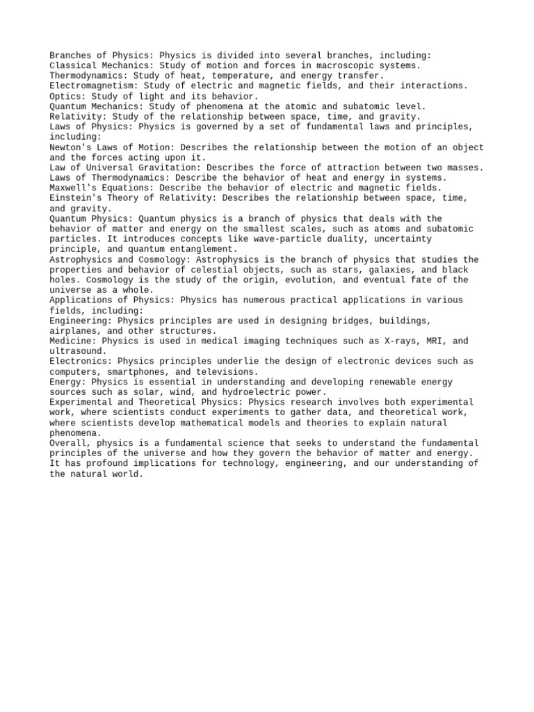 Phyiscs Stuff | PDF | Physics | Quantum Mechanics