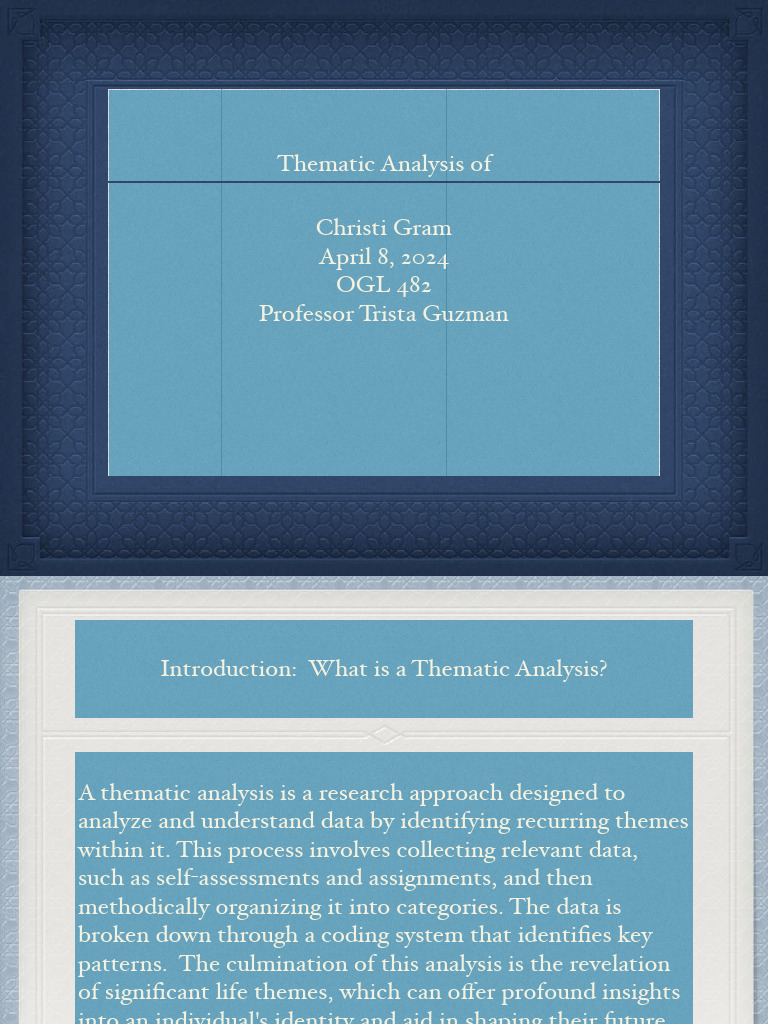 thematic analysis powerpoint | PDF | Jesus | Leadership