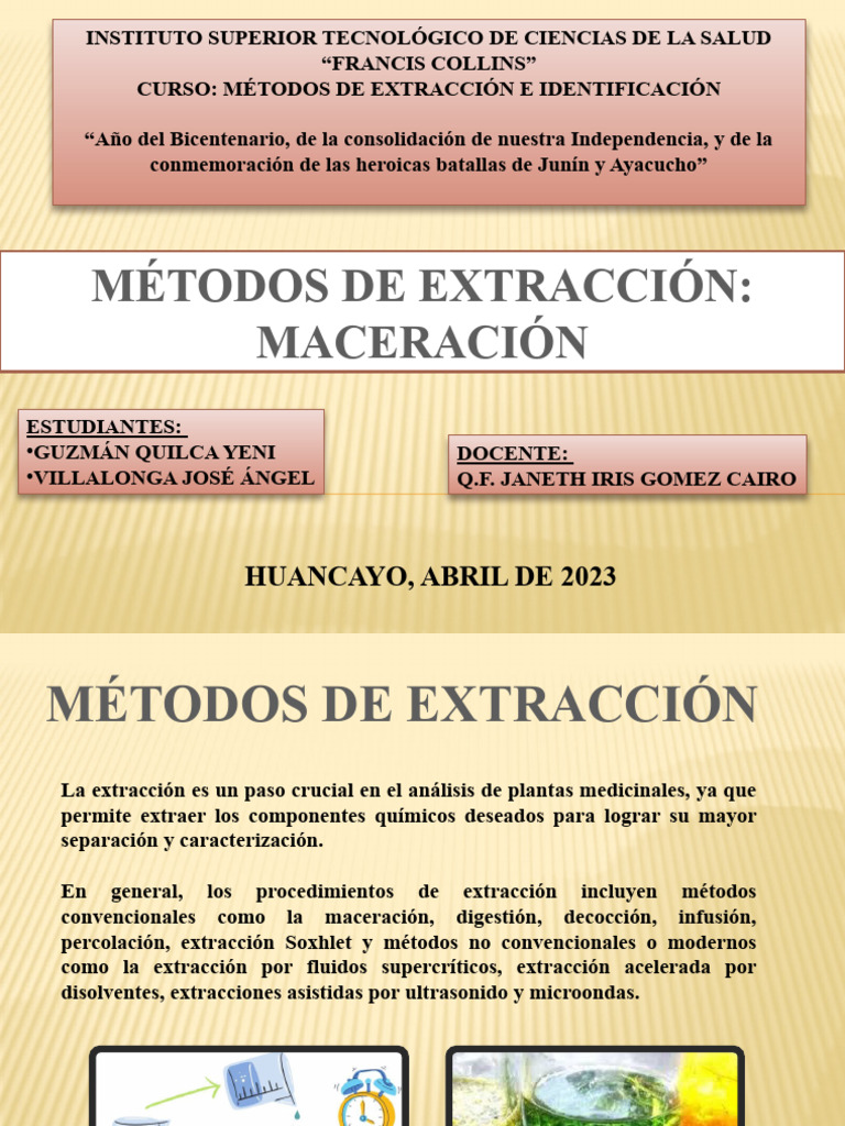 MACERACION | PDF | Química