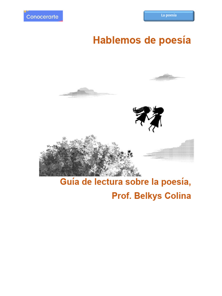 Hablemos de Poesía Guia de Lectura | PDF | Poesía | Metro (poesía)