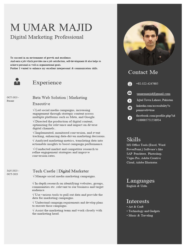 CV - Me Digital | PDF | Marketing | Digital Marketing