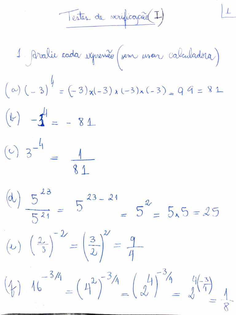 Solutions Testes Verif I | PDF