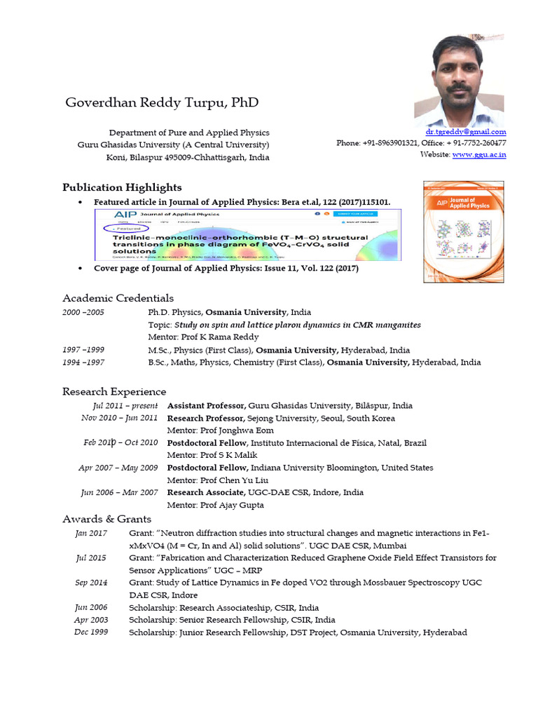 Dr. T. G. Reddy 24.12.19 | PDF | Spectroscopy | Physics