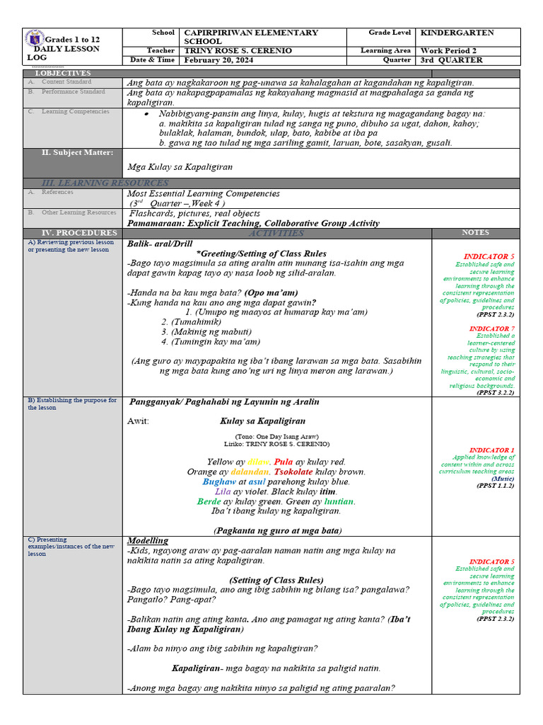 3rd Quarter COT Sy 2023 24 | PDF