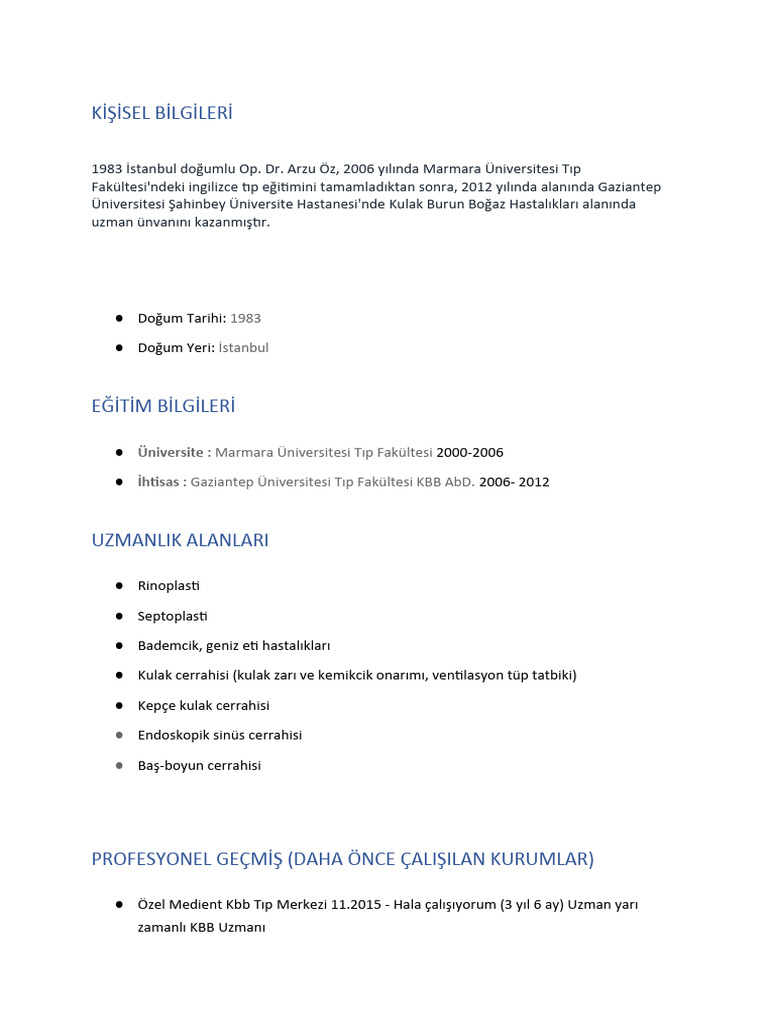 Doktor CV | PDF