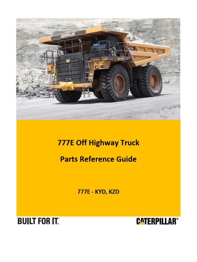 777E Parts Reference Guide | PDF | Brake | Headlamp