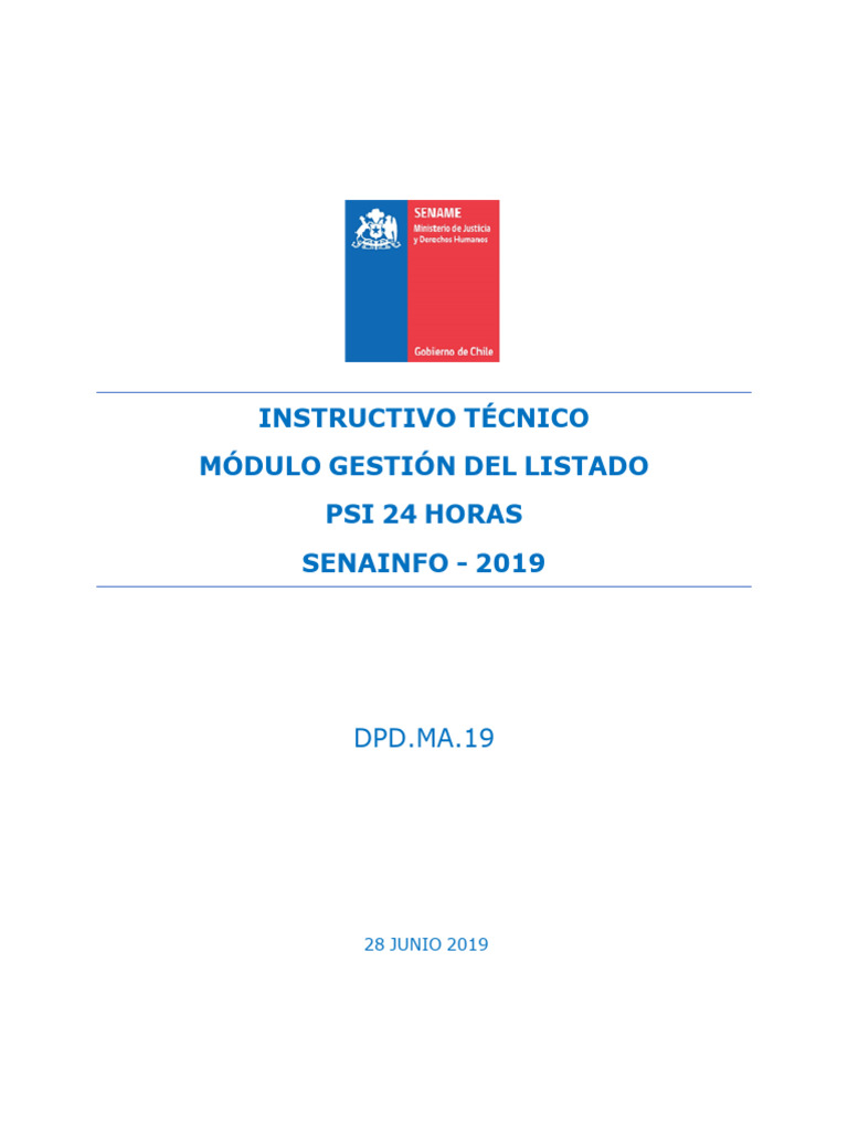 Instructivo Manual de Usuario PSI 24 | PDF