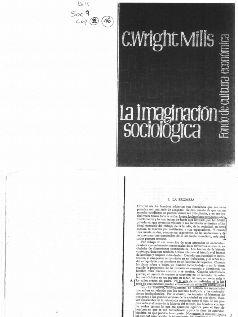 La Promesa - La imaginacion sociologica - Charles Wright Mills | PDF