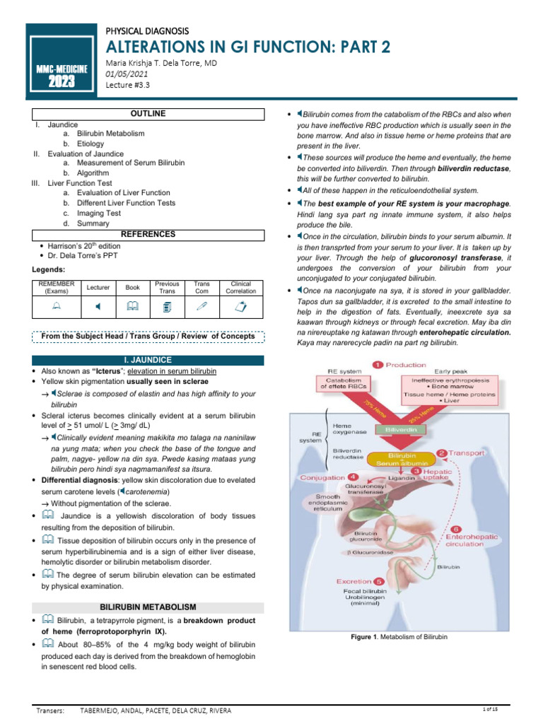 PD 3.3 Alterations in GI Function Part 2 | PDF | Liver | Hepatitis