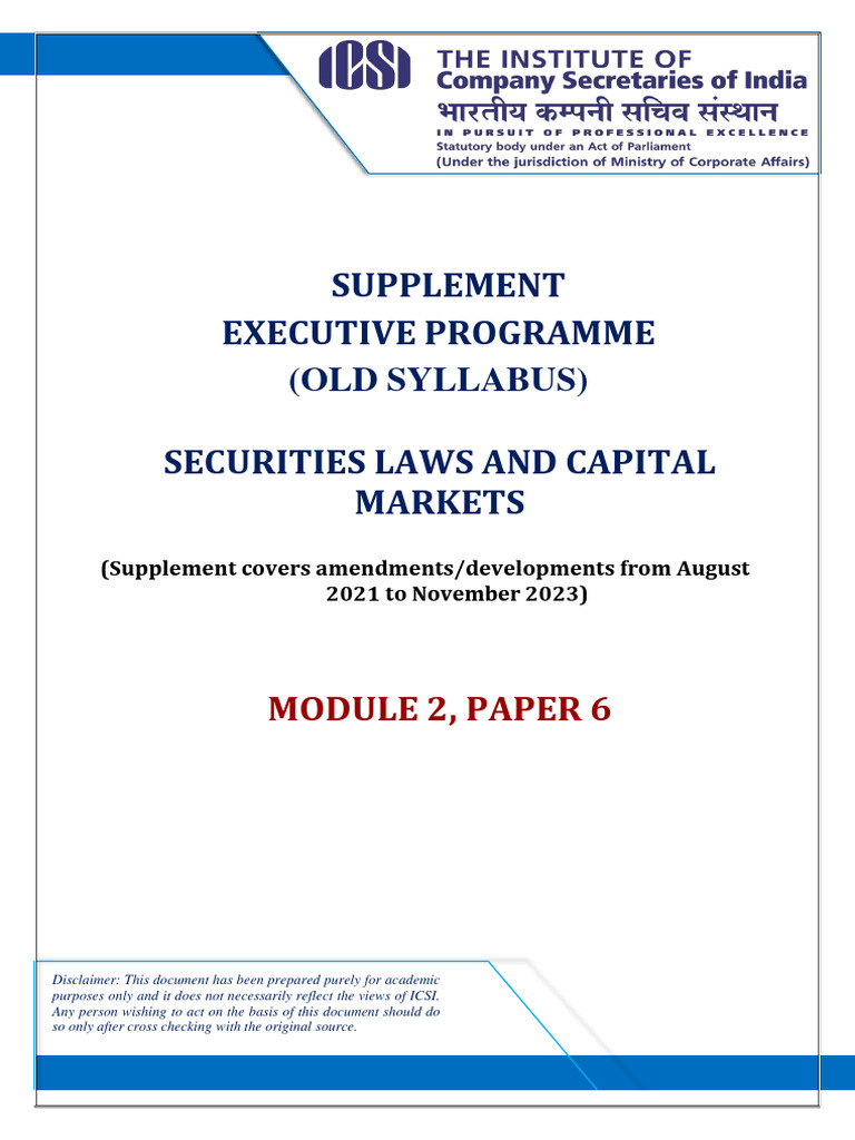 Supplements SLCM | PDF | Securities (Finance) | Underwriting