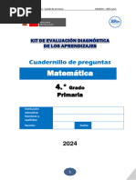 Evaluación Diagnóstica 4to Grado 2025 | PDF