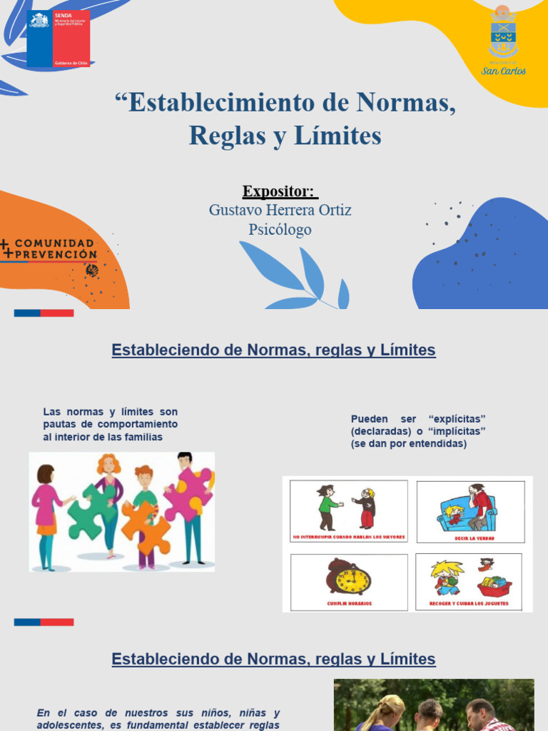 Establecimiento de Normas, Reglas y Límites Cortita | PDF ...