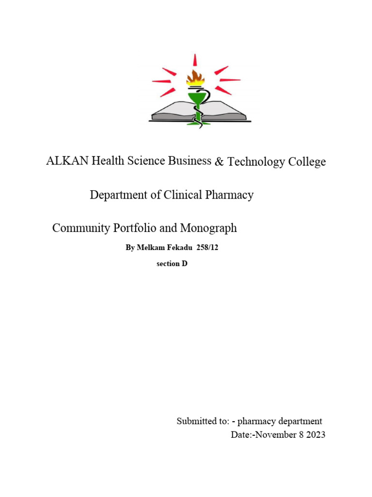 Monograph & Portfolio | Download Free PDF | Pharmacy | Pharmacist