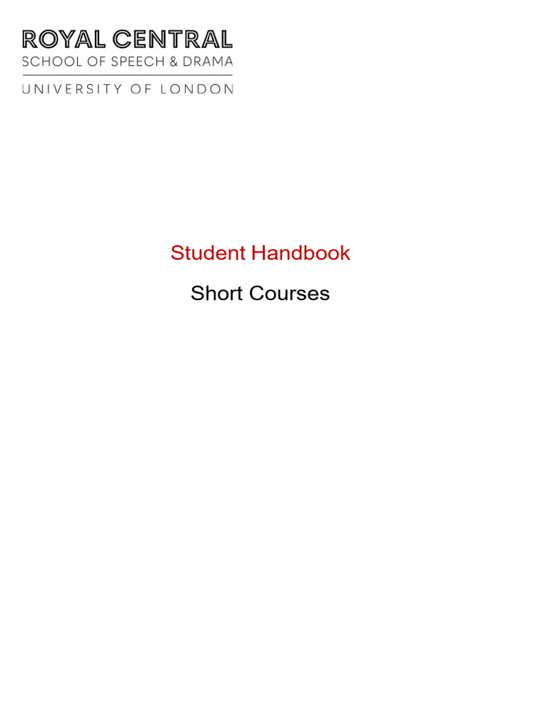 Short Courses Student Handbook 22-23 | PDF | Recycling | Waste