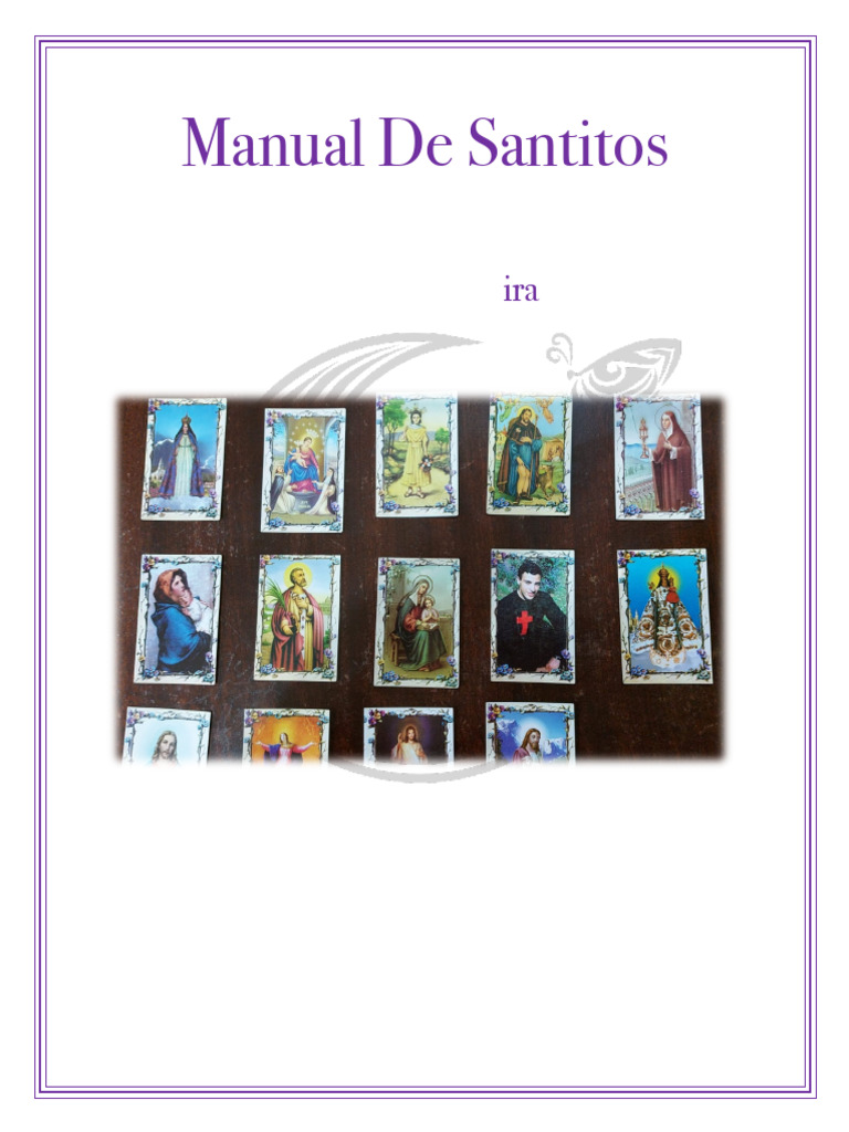Manual de Santitos | PDF | María, madre de Jesús | Intercesión